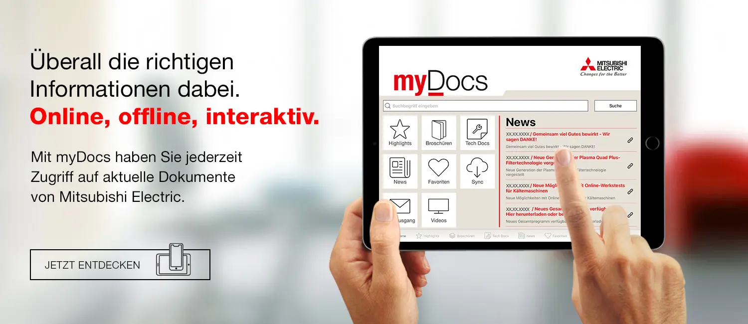 myDocs - die Katalog App | Mitsubishi Electric