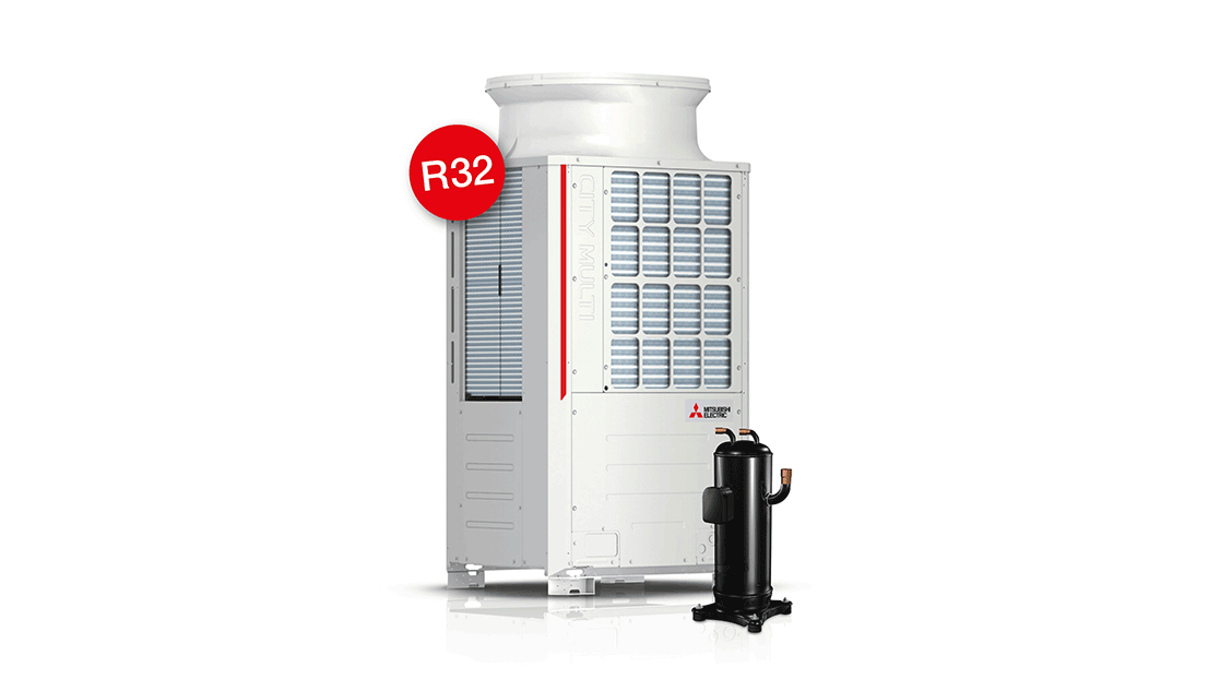 Presse City Multi VRF-Systeme mit R32 an | Mitsubishi Electric